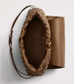 Bottega Veneta Leather Giorno Shoulder Bag - Neutral
