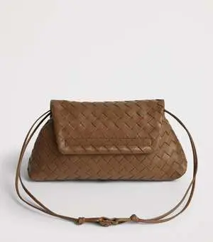 Bottega Veneta Leather Giorno Shoulder Bag - Neutral