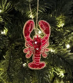 KATIE LARMOUR Embellished Lobster Tree Decoration