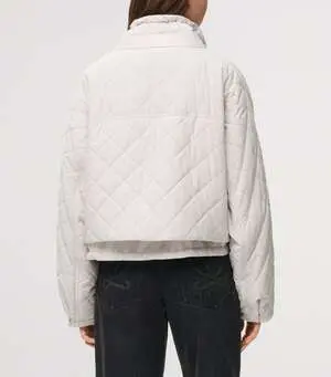 Loewe High-neck Quilted Jacket - White