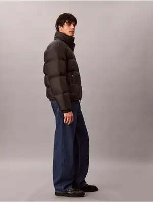Calvin Klein Nylon Emblem Logo Down Puffer Jacket