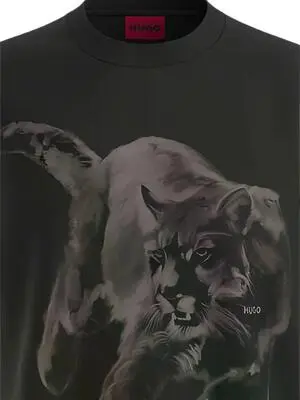 Hugo Cotton-jersey T-shirt With Graphic Print