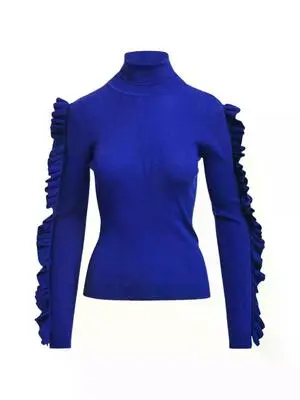 Essentiel Antwerp Kitty Ruffled-sleeve Sweater