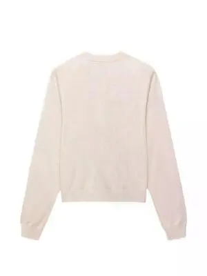 Shanghai Tang Openwork Floral-appliqué Cardigan