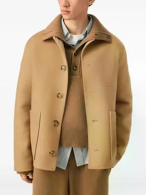 AMI Paris Button-down Wool And Cashmere Jacket