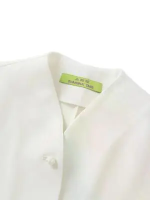 Shanghai Tang Frog-button Pleated-sleeve Blouse
