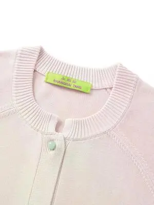 Shanghai Tang Openwork Floral-embroidered Cardigan