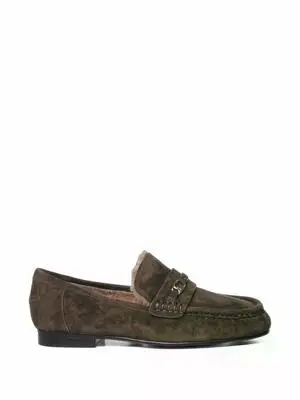 COCCINELLE C-easy Suede Loafers - Green