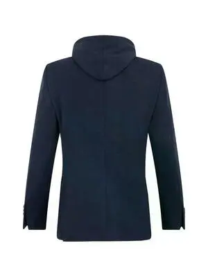 Eleventy Hooded Single-breasted Jacket