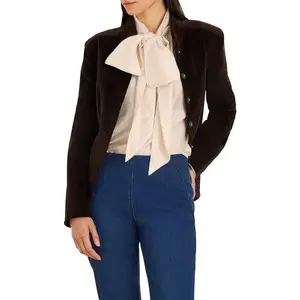 NIC+ZOE Stretch Velvet Riding Jacket