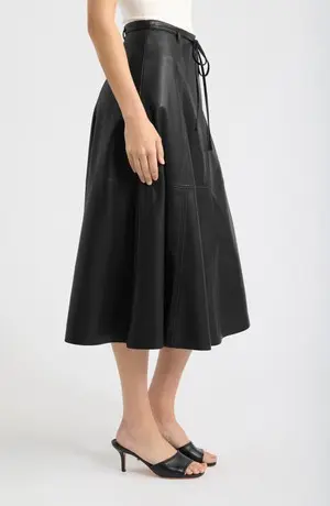 FRNCH Mokpo Faux Leather Skirt - Noir