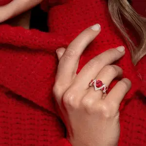 JULIANNA B. Lab- & Diamond Ring Two-tone