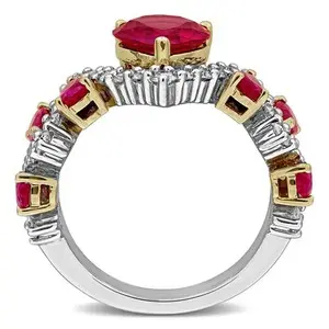 JULIANNA B. Lab- & Diamond Ring Two-tone