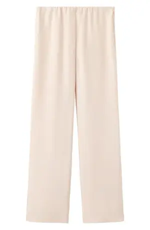 Mango Satin Straight Leg Pants