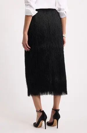 Nordstrom Fringe Column Midi Skirt