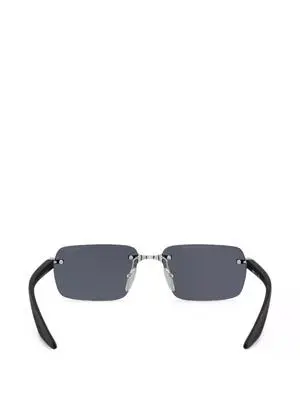 Prada Rimless Rectangle-frame Sunglasses