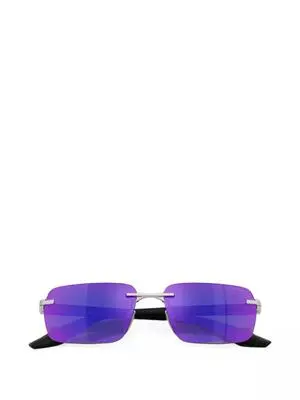 Prada Rimless Rectangle-frame Sunglasses