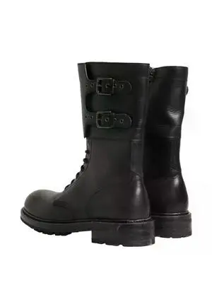 Dolce & Gabbana Belted Buckle Combat Boots