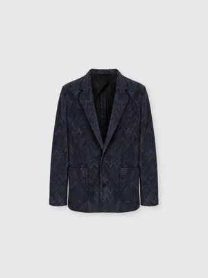 Missoni Cotton And Viscose Zig Zag Blazer - Multicoloured