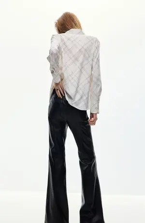 Mango Printed Straight Shirt