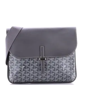 Goyard Coursier Messenger Bag Coated Canvas And Leather
