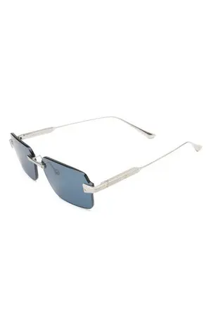 Cartier 63mm Polarized Gradient Rectangular Sunglasses