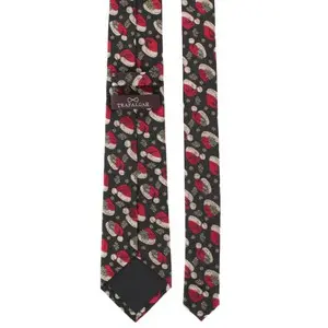 Trafalgar Kris Kringle's Cap Silk Novelty Necktie - Black
