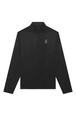 On Core Quarter Zip Performance T-shirt - Black
