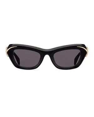 SAINT OWEN Medusa Cateye Sunglasses Black/grey