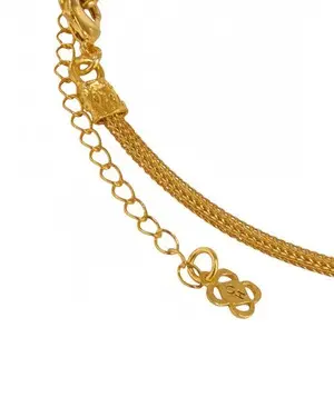 OTTOMAN HANDS Chain Necklace - Ruby