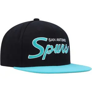 Mitchell & Ness San Antonio Spurs Hardwood Classics Mvp Team Script 2.0 Snapback Hat