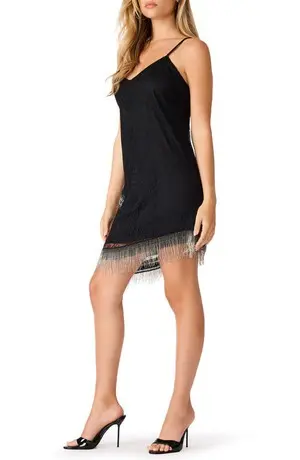 Steve Madden Jessika Beaded Fringe Dress