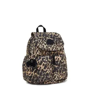 KIPLING City Pocket Small Printed Backpack - Wild Leopard