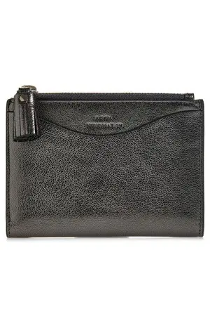 ANYA HINDMARCH Small Double Zip Wallet - Anthracite