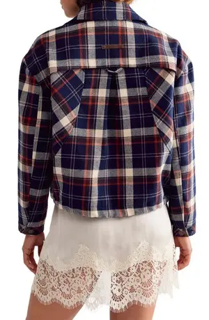 Free People Morant Bay Plaid Jacket