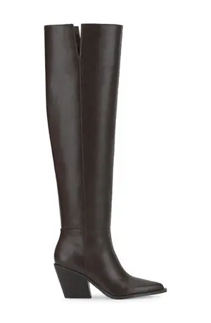 Jessica Simpson Pianila Faux Leather Boot With Faux Shearling Trim