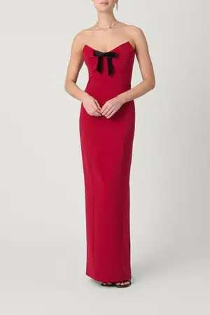 Shoshanna Stretch Crepe Midnight Brielle Dress