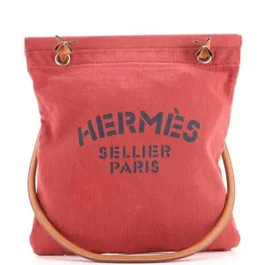 Hermès Aline Bag Toile Mm - Red