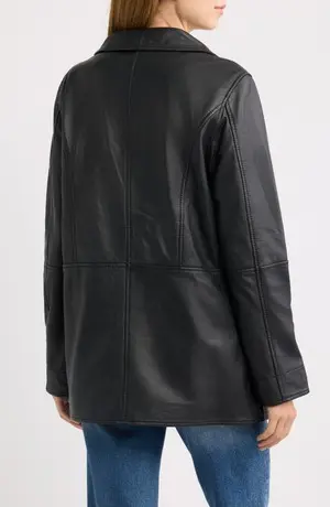 THE FRYE COMPANY Leather Car Coat