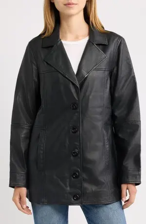 THE FRYE COMPANY Leather Car Coat
