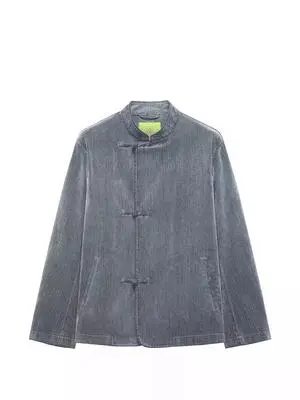 Shanghai Tang Frog-fastening Mandarin-collar Jacket - Grey