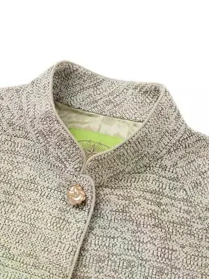 Shanghai Tang Sequin-embellished Cropped Tweed Jacket