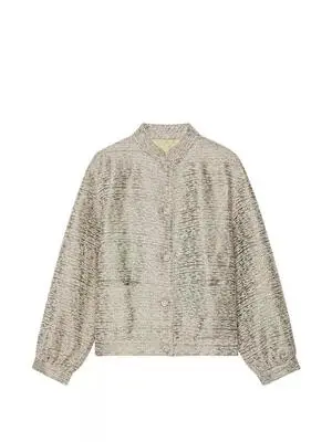 Shanghai Tang Sequin-embellished Tweed Bomber Jacket