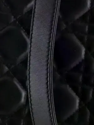 Dior Lady Bag Cannage Quilt Lambskin Medium Satchel - Black