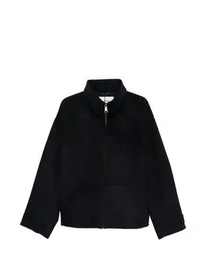AMARANTO Zip-up Spread-collar Jacket - Blue