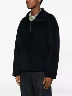 AMARANTO Zip-up Spread-collar Jacket