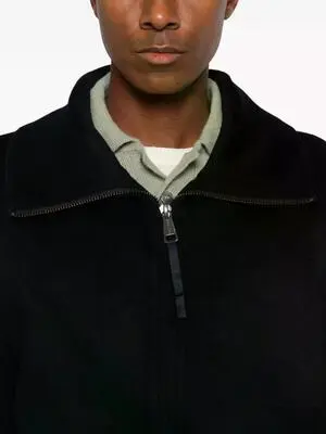 AMARANTO Zip-up Spread-collar Jacket