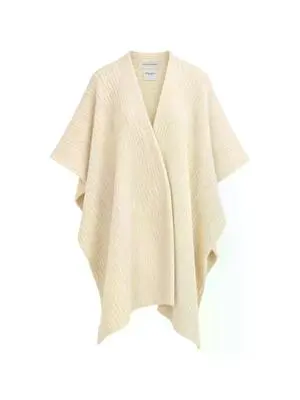 Christian Wijnants Ribbed-knit Draped Poncho