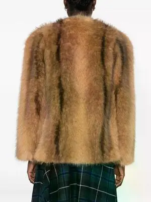 Maje Faux-fur Round-neck Jacket