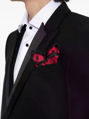 Moschino Teddy Bear Polka-dot Pocket Square - Red